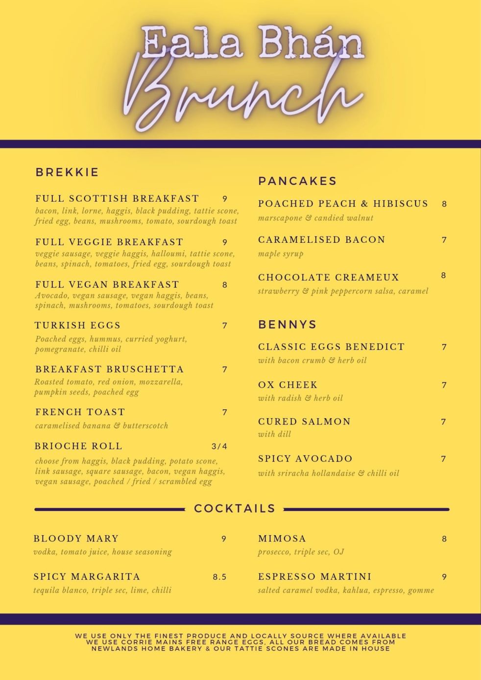 Eala Bhán, Glasgow food review - Glasgow Foodie - Glasgow Food Blog